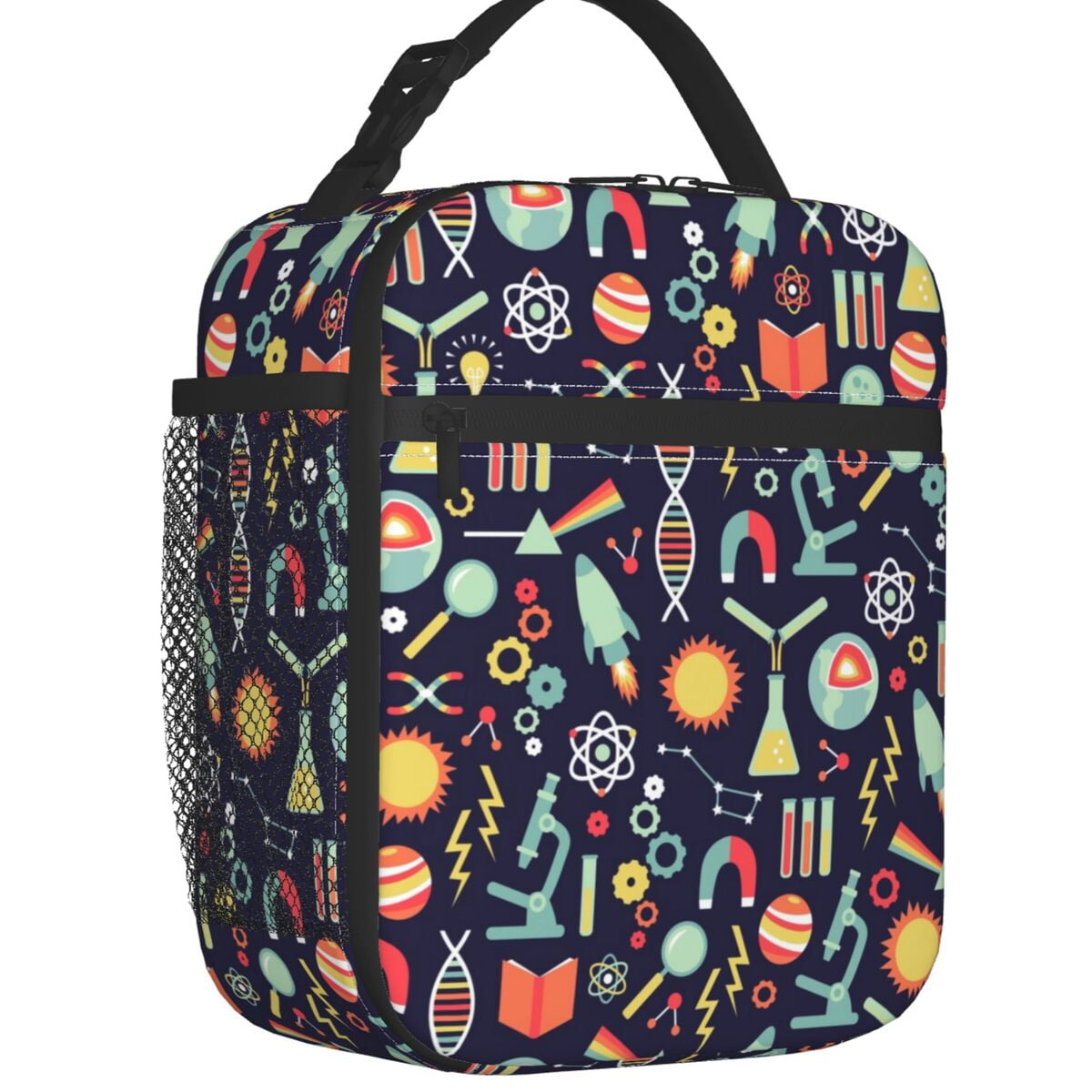 Back To Pencils Art Insulated Lunch Bag for Women Leakproof Thermal ...