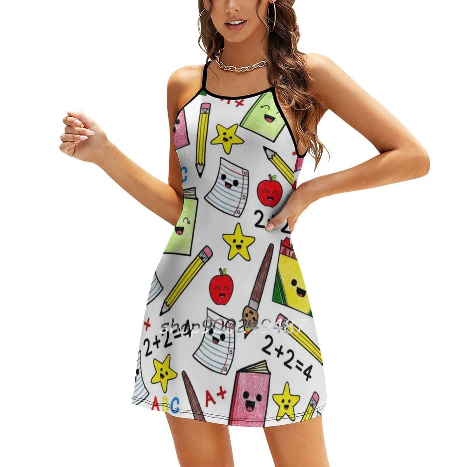 Back To School 1 Sweetheart Knot Flared Dress Fashion Design Large Size ...