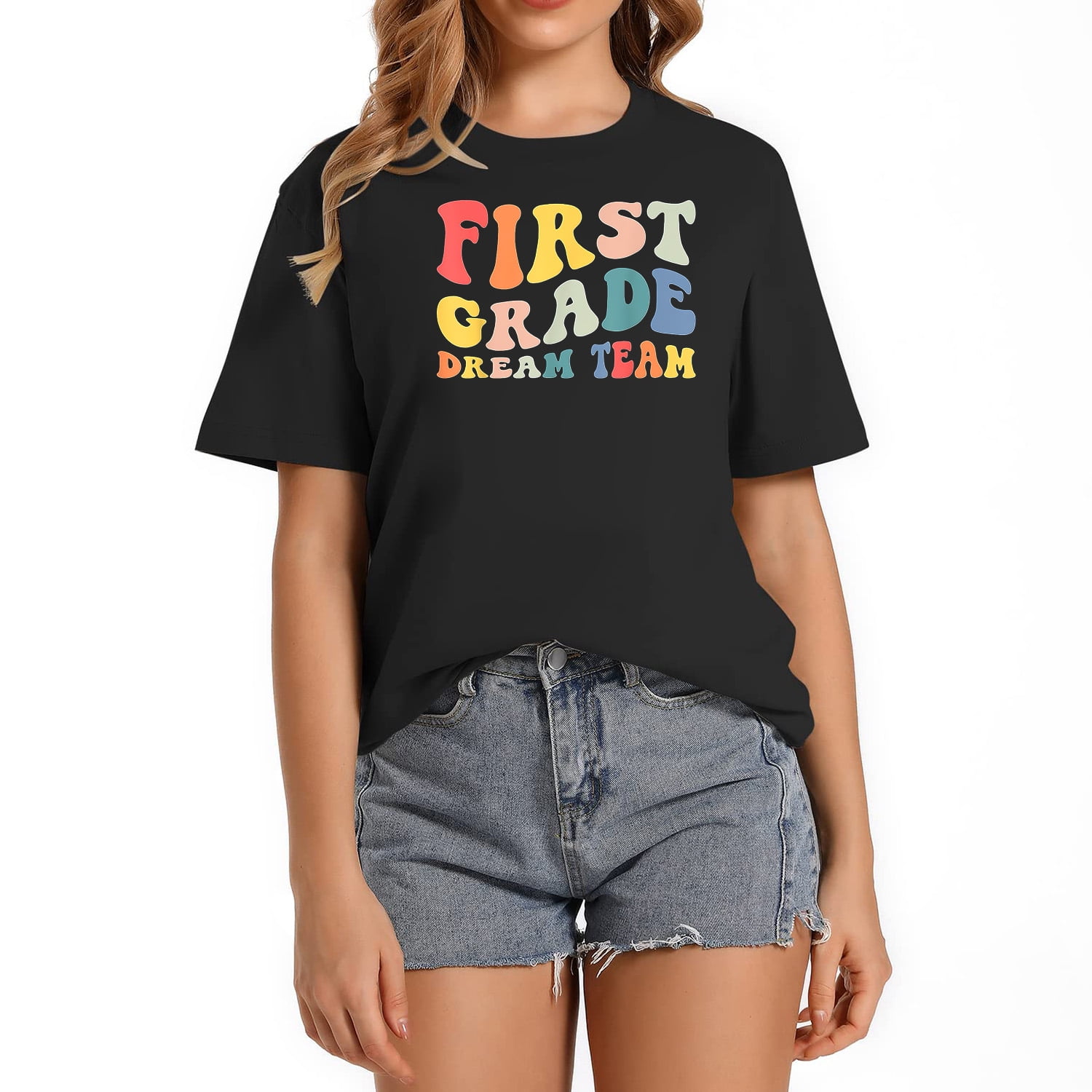 Back To School 1St Grade Dream Team Groovy Teacher Fashionable Graphic ...