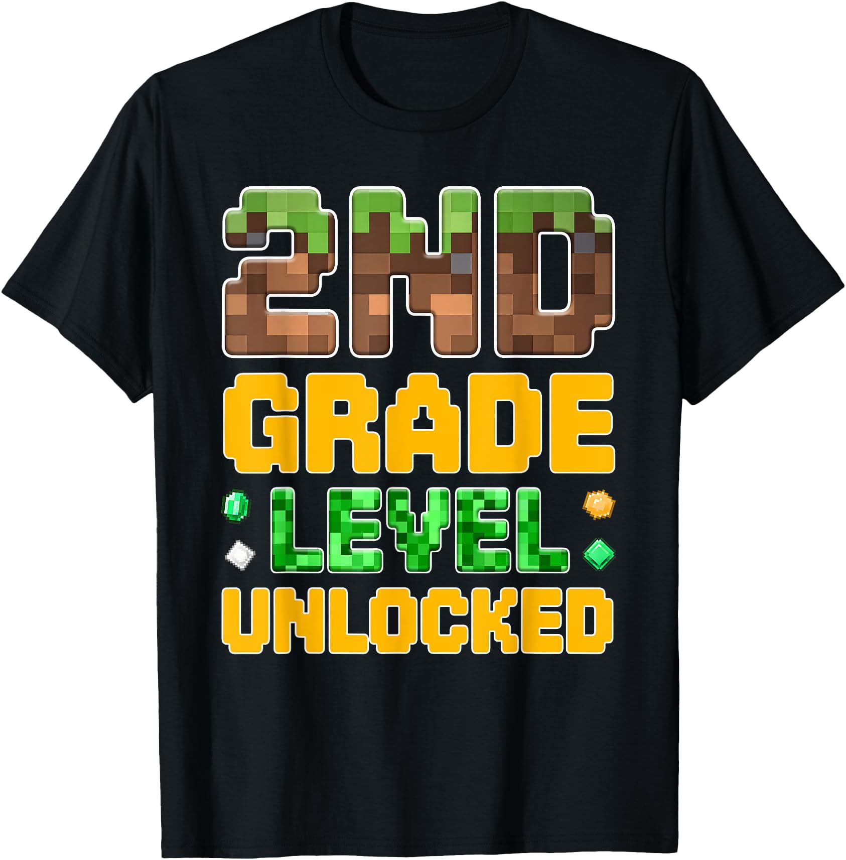 Back To School 2Nd Grade Gamer First Day Second Grade Mom & Dad And ...
