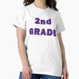 Back To School 2Nd Grade Red And Blue Colors T-Shirt - Walmart.com