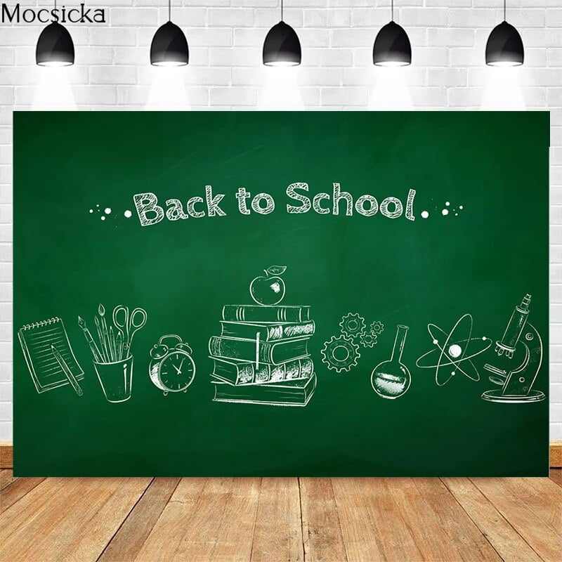 Back To School Background First Day Of School Party Decoration Children ...