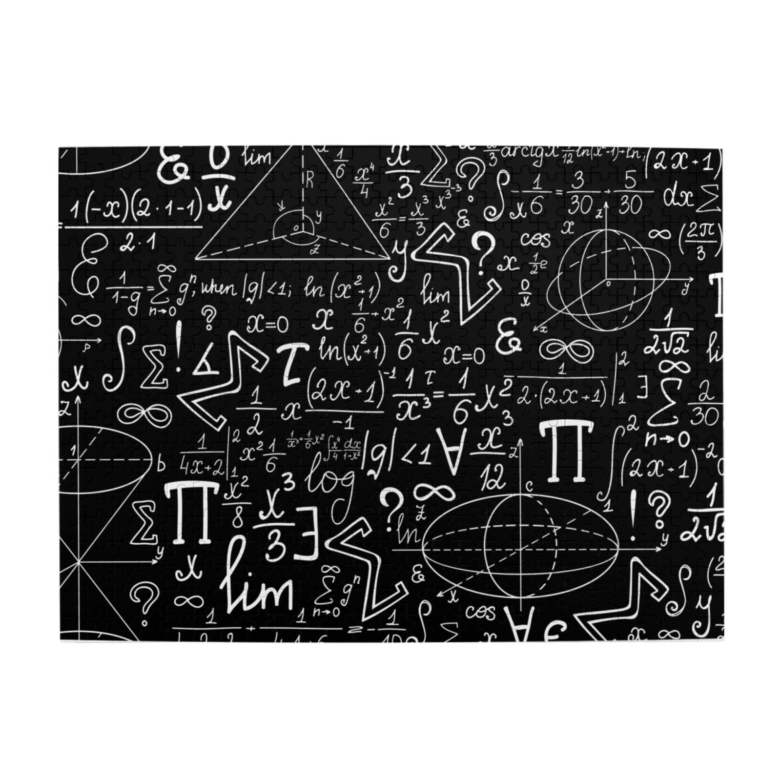 Back To School Black Educational Math, Jigsaw Puzzles 500 Pieces Wooden ...