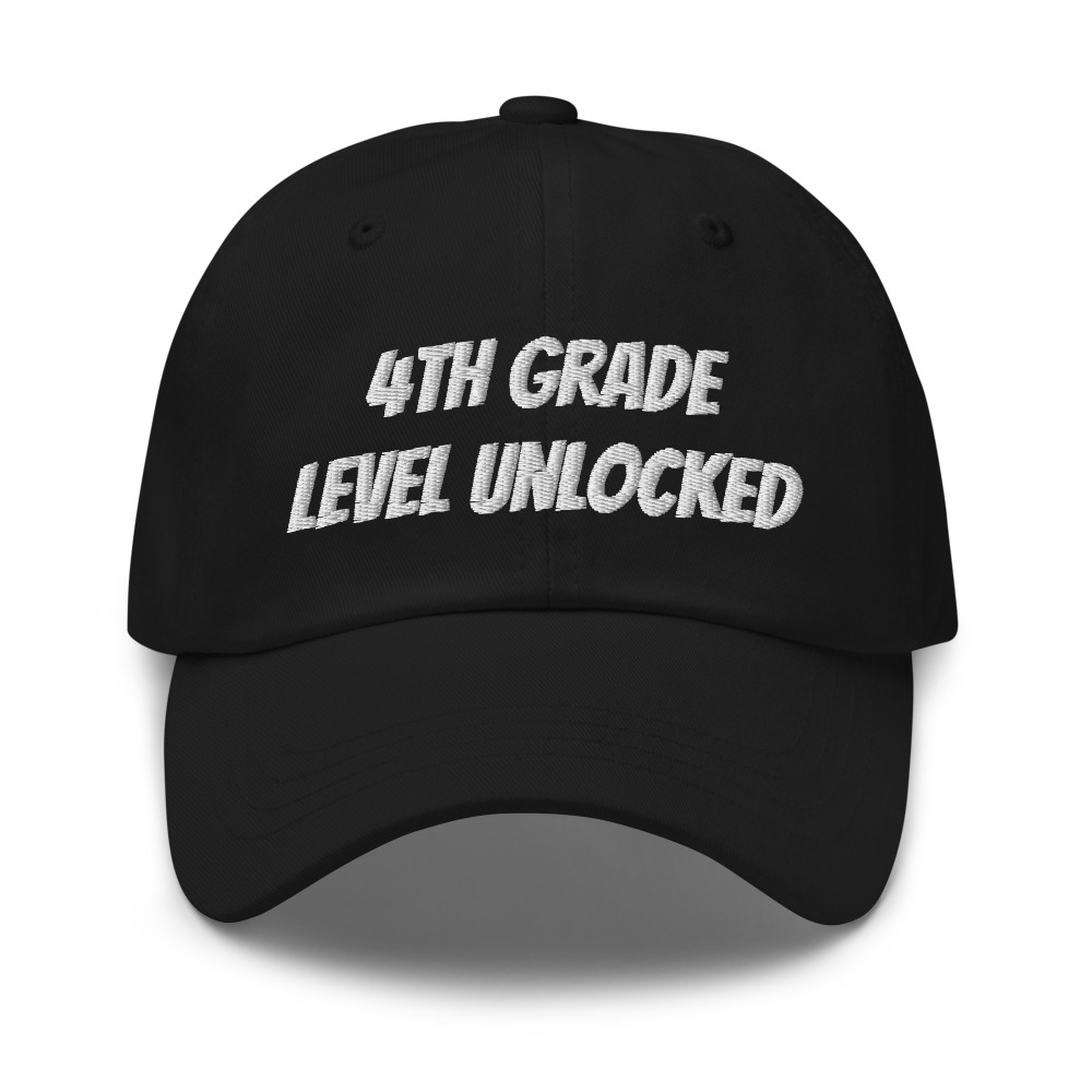 Back To School Boys Kids Classic Dad Hat, Fourth 4th Grade Level ...