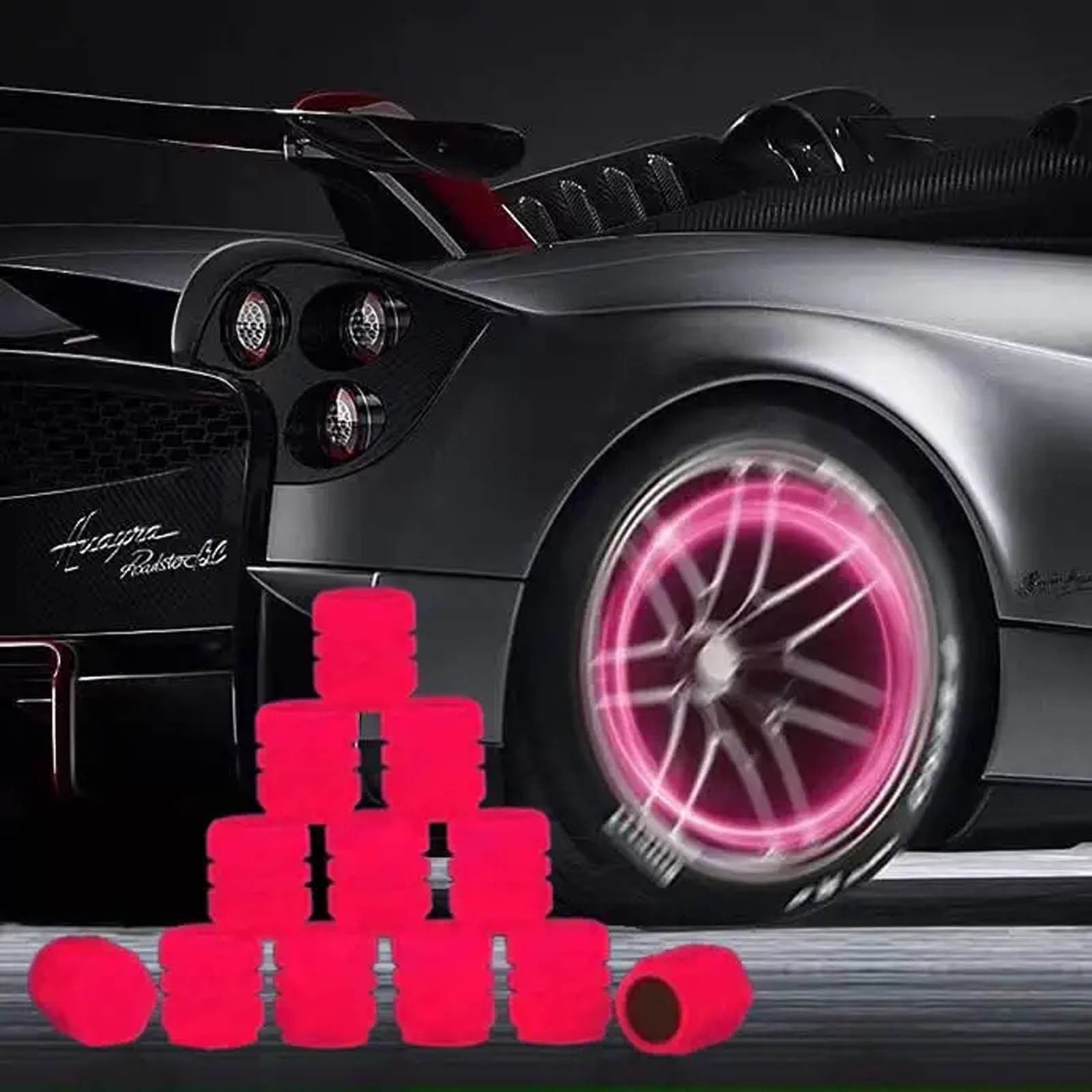 Back To School,Car Tyre Caps,Universal Glow-in-the-Dark Tire Valve Caps ...