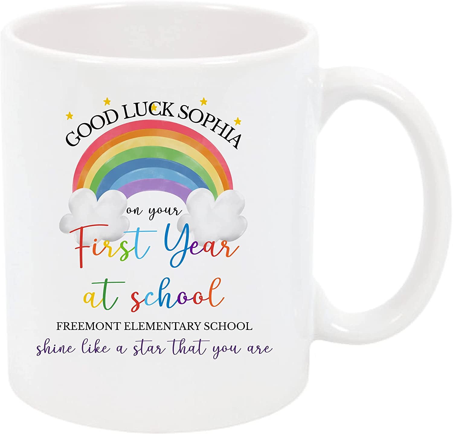 Back To School Coffee Mug, First Day Of School Mug For Daughter, From ...