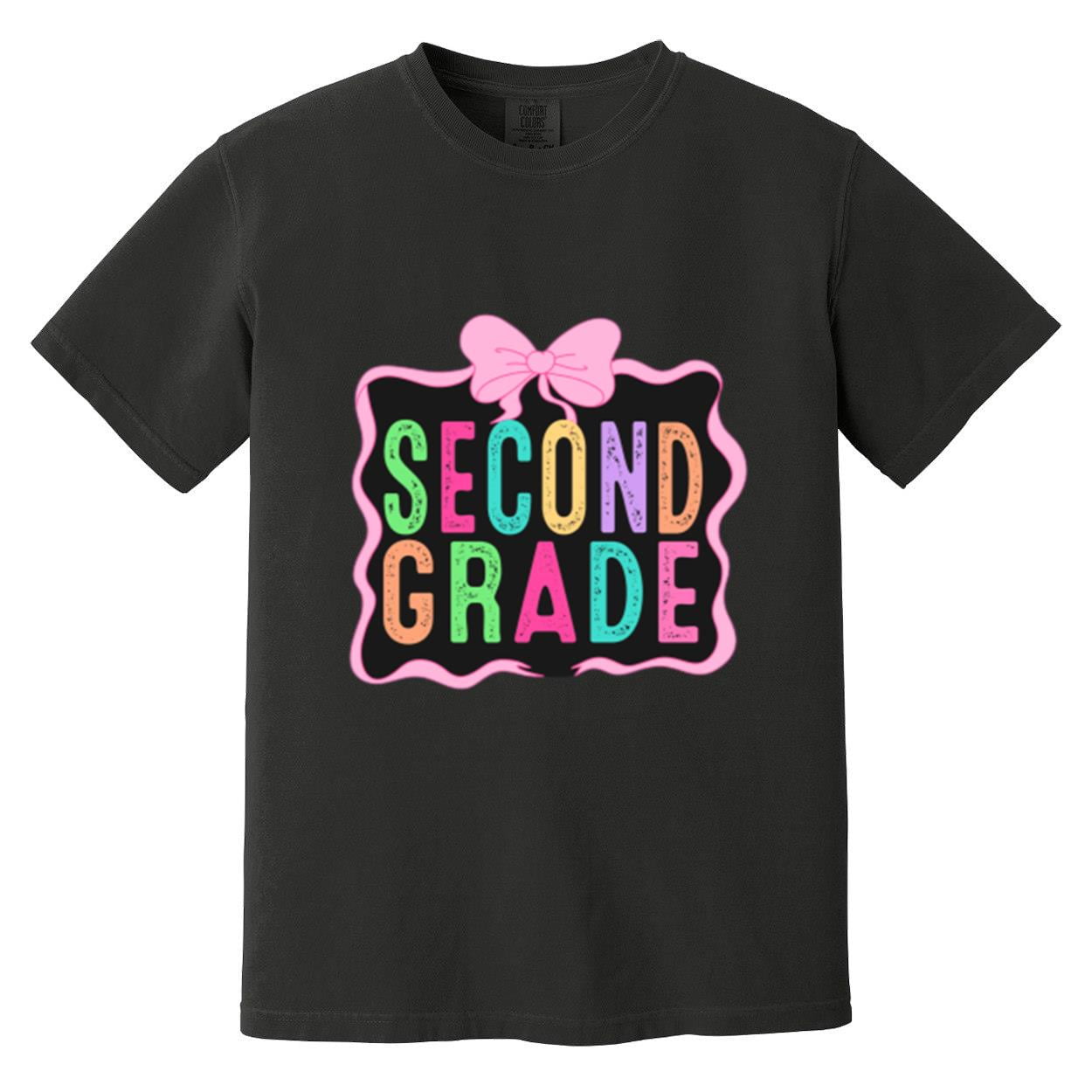 Back To School Coquette Bow Second Grade Funny Teacher Gift Comfort ...