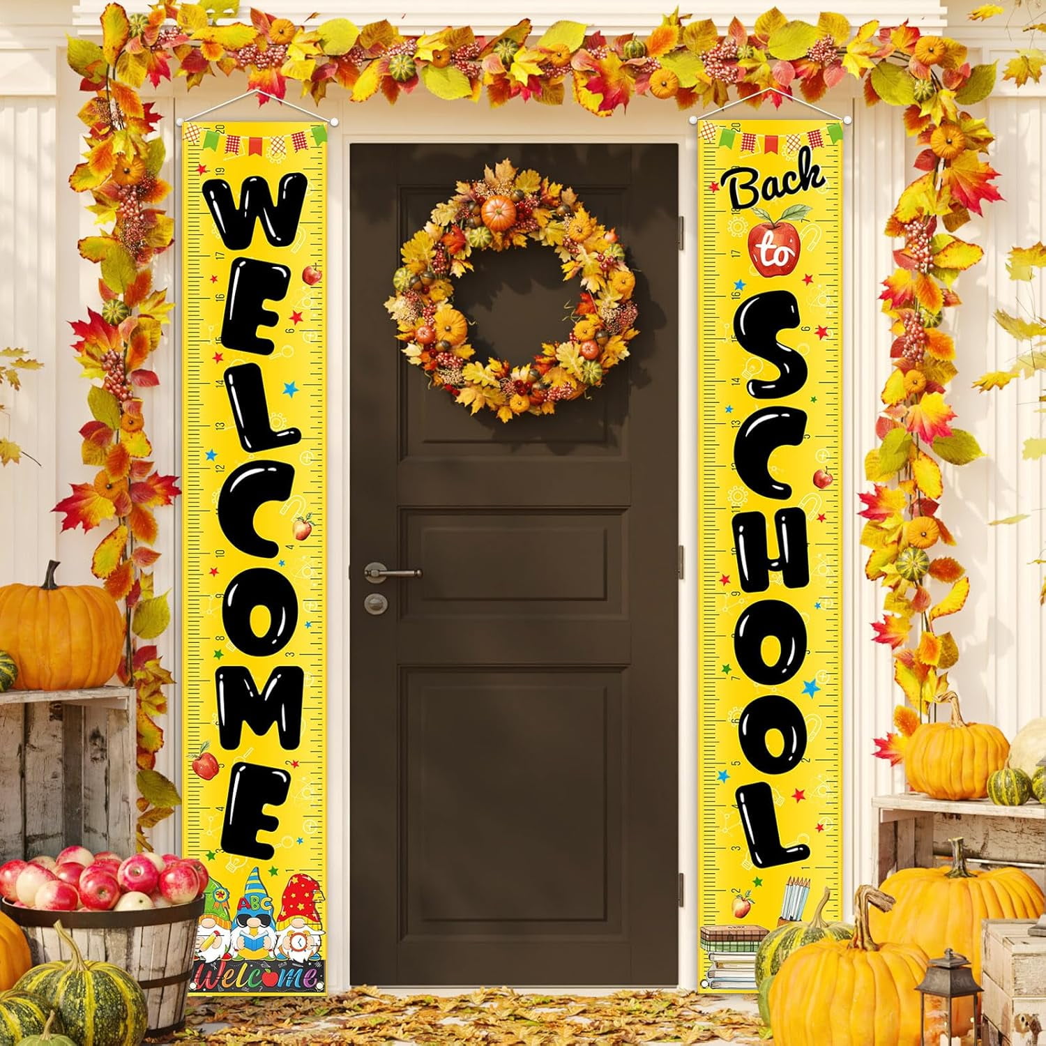 Back To School Decorations Outdoor Welcome Back To School Porch Sign ...