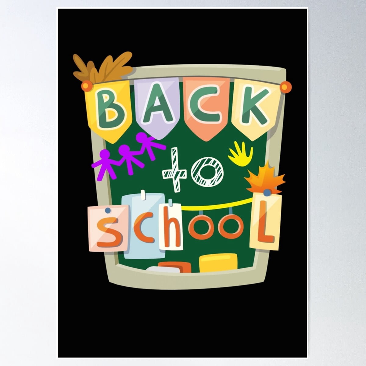 Back To School First Day Of School Poster Wall Art, Modern Wall Decor ...
