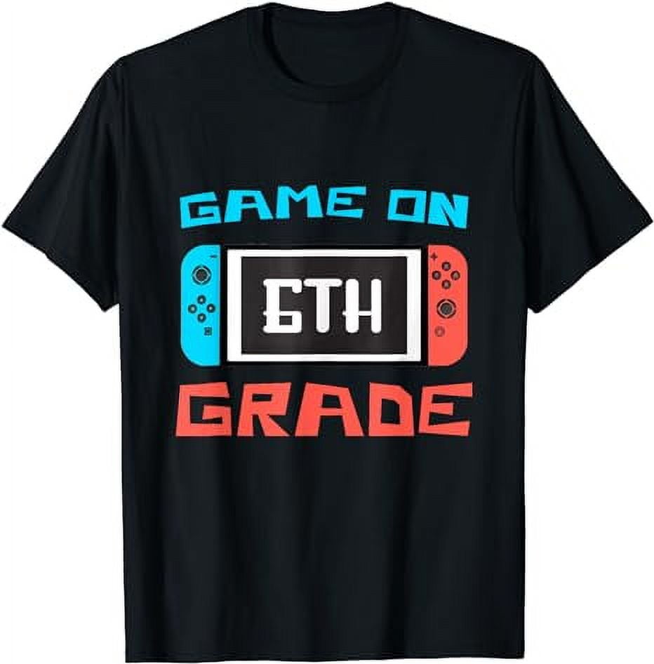 Back To School Game On 6th Grade Funny Gamer Kids Boys T-Shirt ...