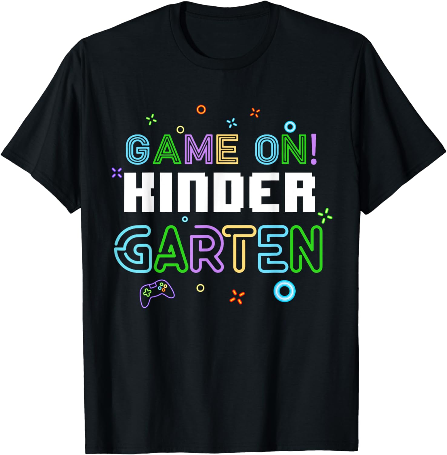 Back To School Game On Kindergarten Funny Gamer Kids Boys T-Shirt ...