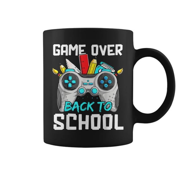 Back To School Game Over Teacher Student Controller Coffee Mugs ...