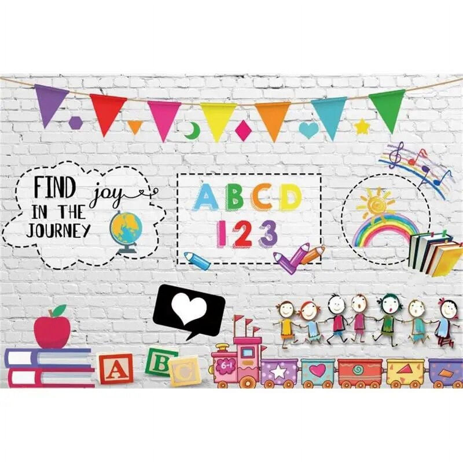 Back To School Graduation Party Study Blackboard Baby Learning Pattern ...