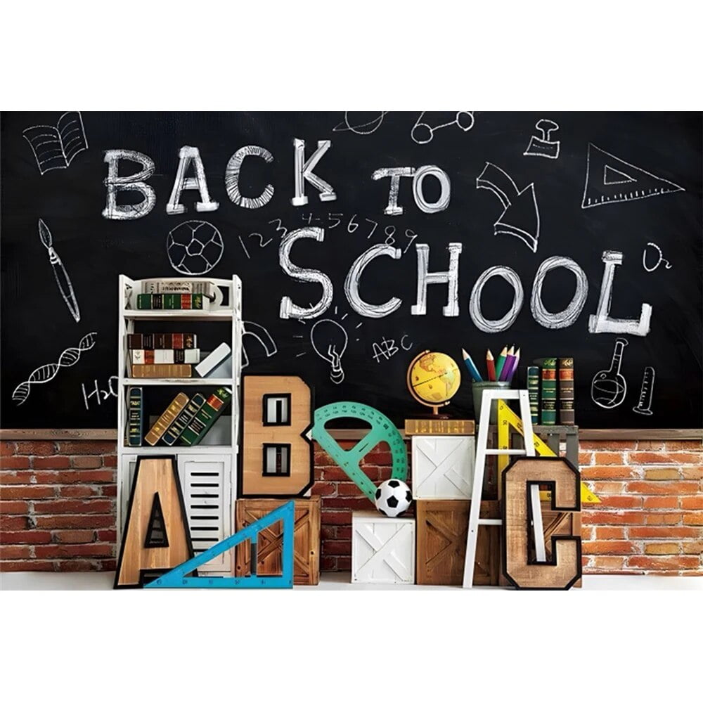 Back To School Graduation Party Study Blackboard Baby Learning Pattern ...