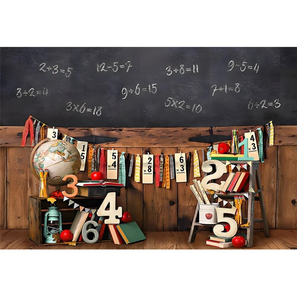 Back To School Graduation Party Study Blackboard Baby Learning Pattern ...
