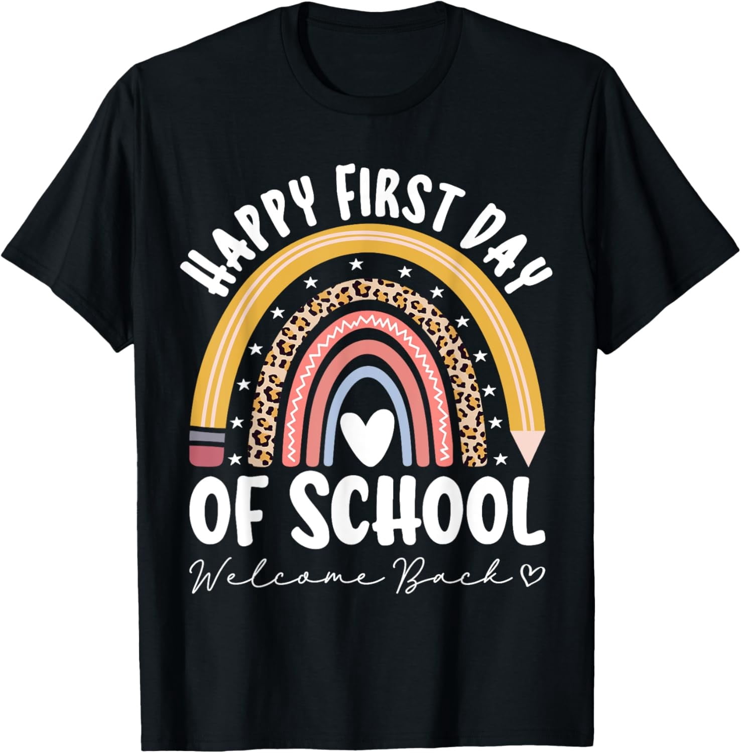 Back To School Happy First Day Of School For Teachers T-Shirt - Walmart.com