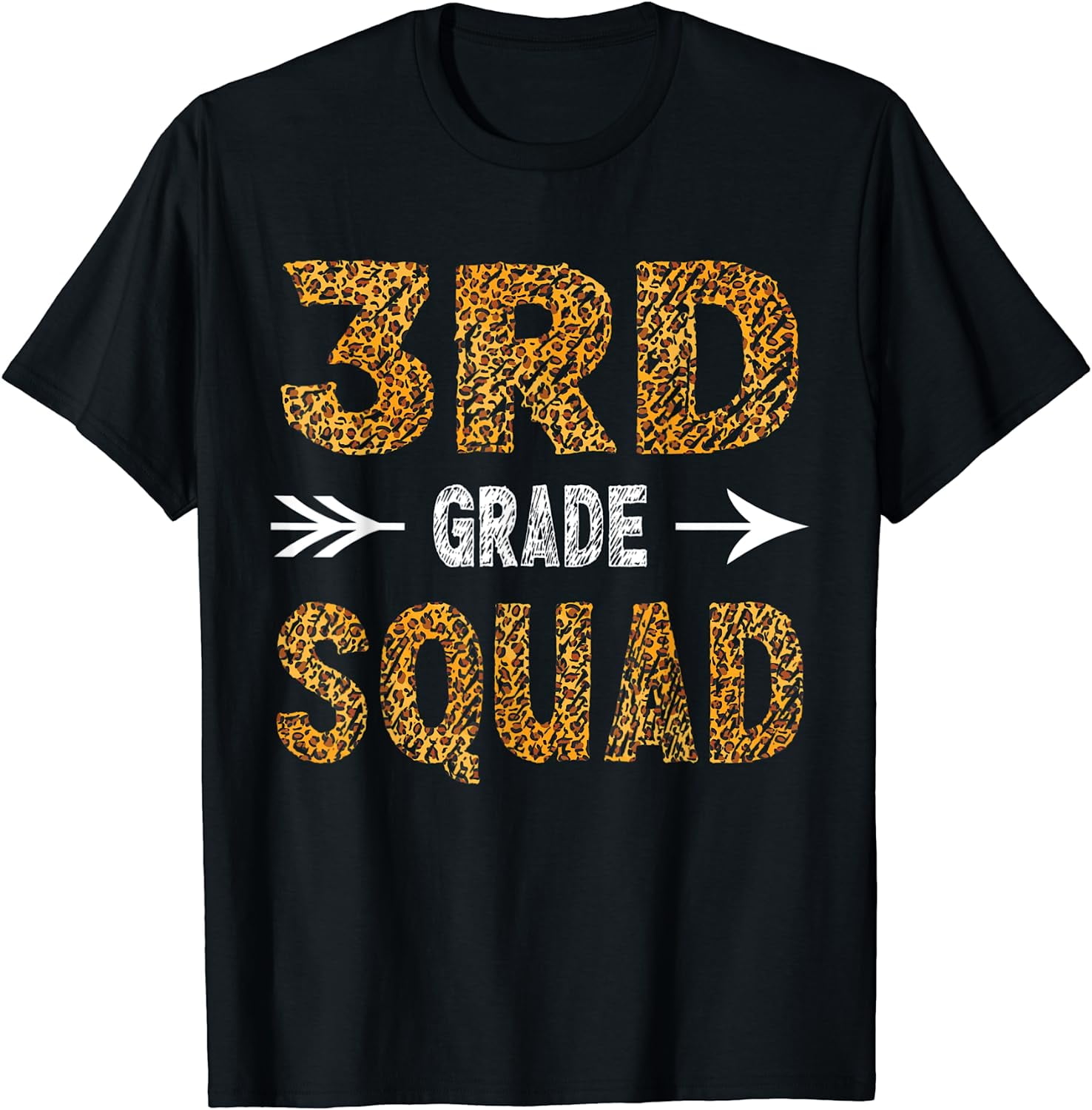 Back To School Hello 3rd Grade Team Squad Leopard T-Shirt - Walmart.com