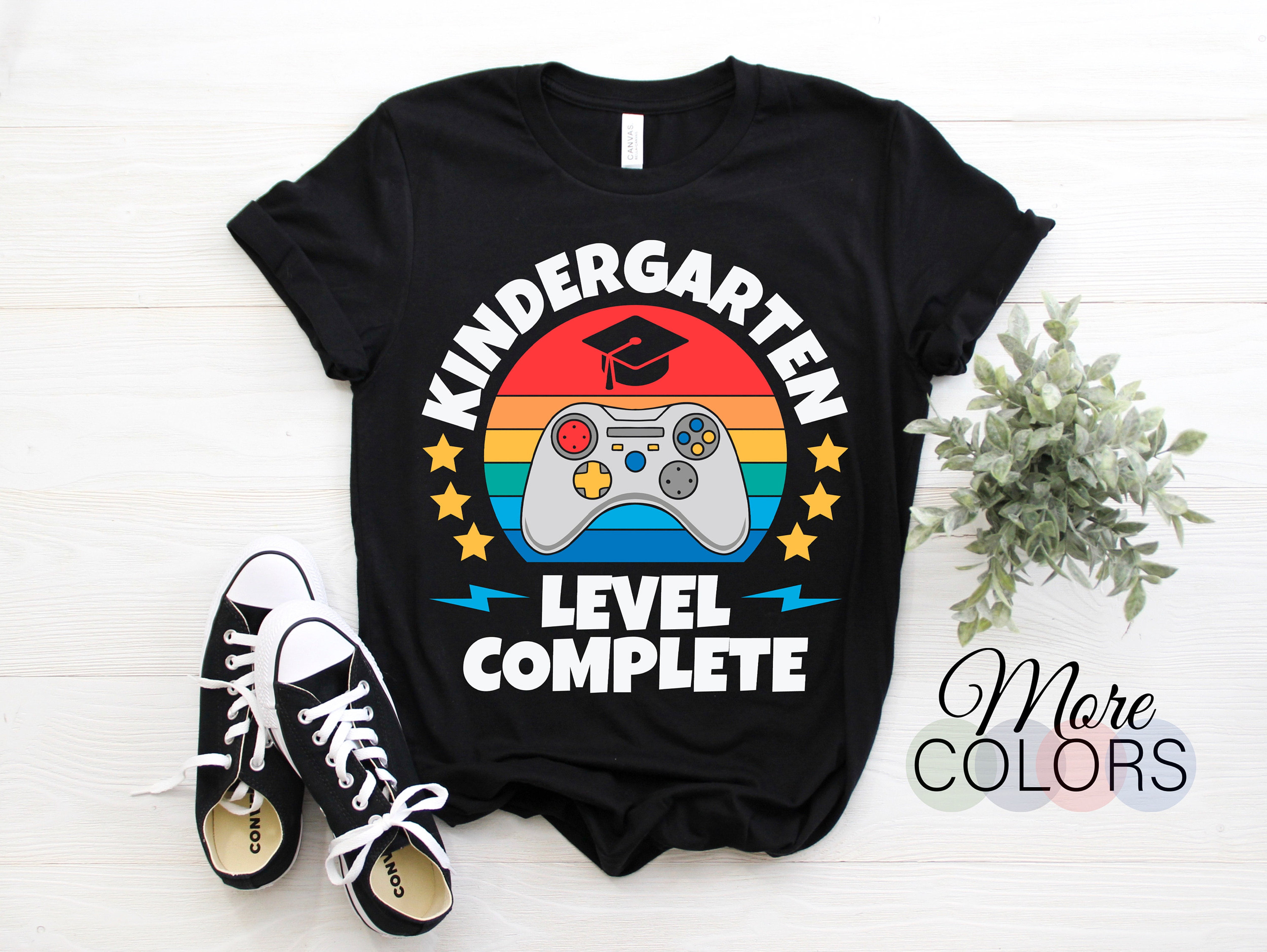 Back To School Kindergarten Level Complete Kids Video Game T-Shirt ...