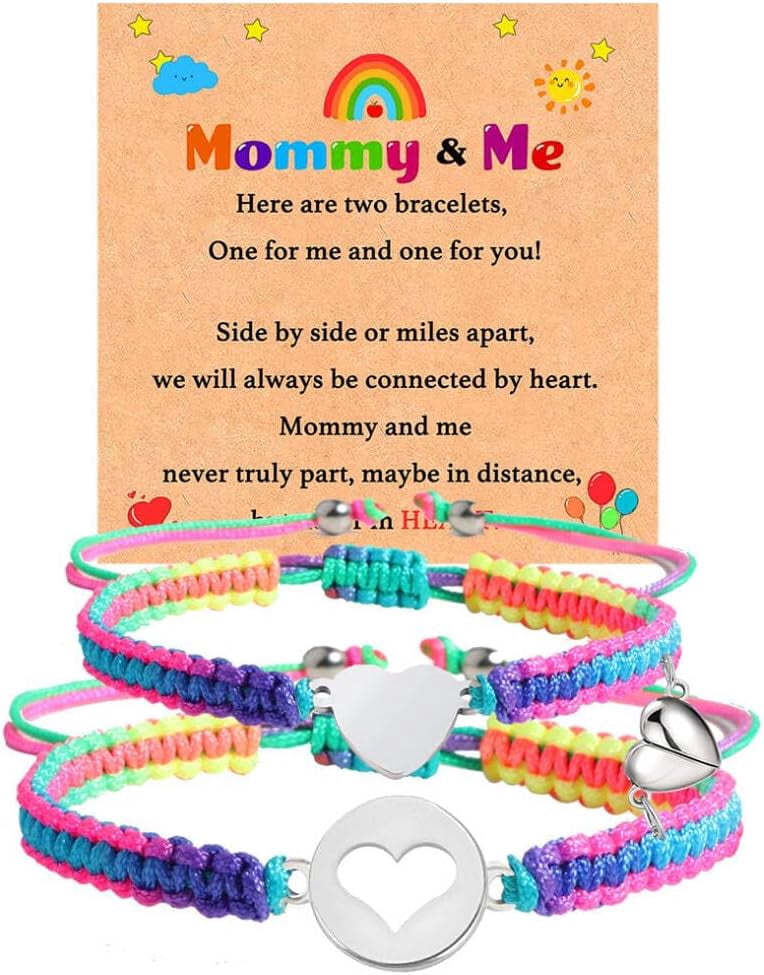 Back To School Mommy And Me Bracelet Matching Heart/Dinosaur Bracelet ...