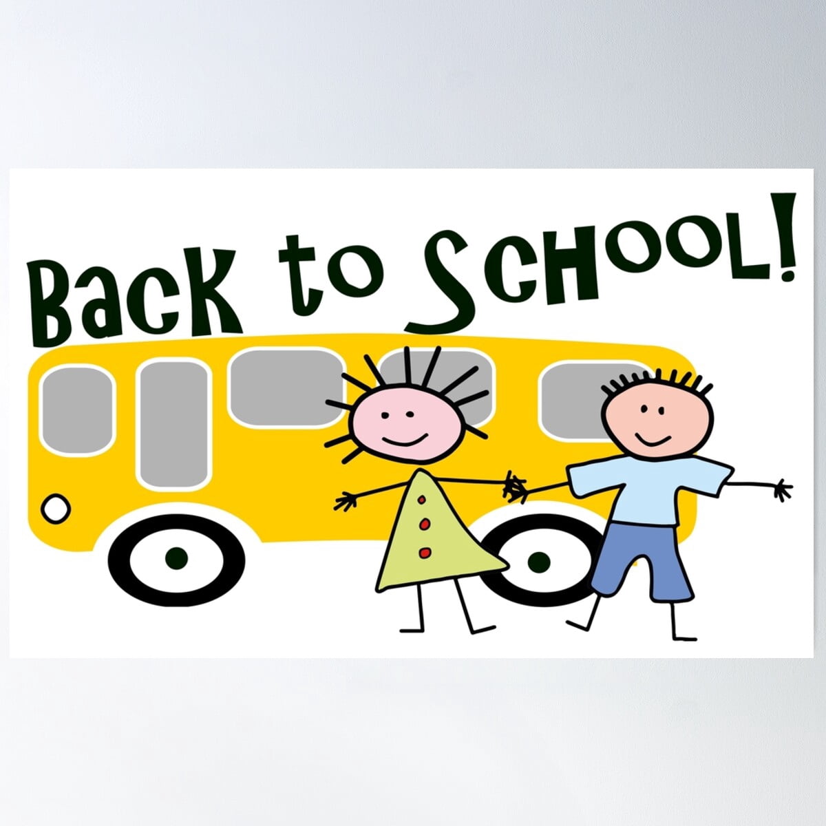 Back To School Poster Wall Art, Modern Wall Decor For Living Room ...