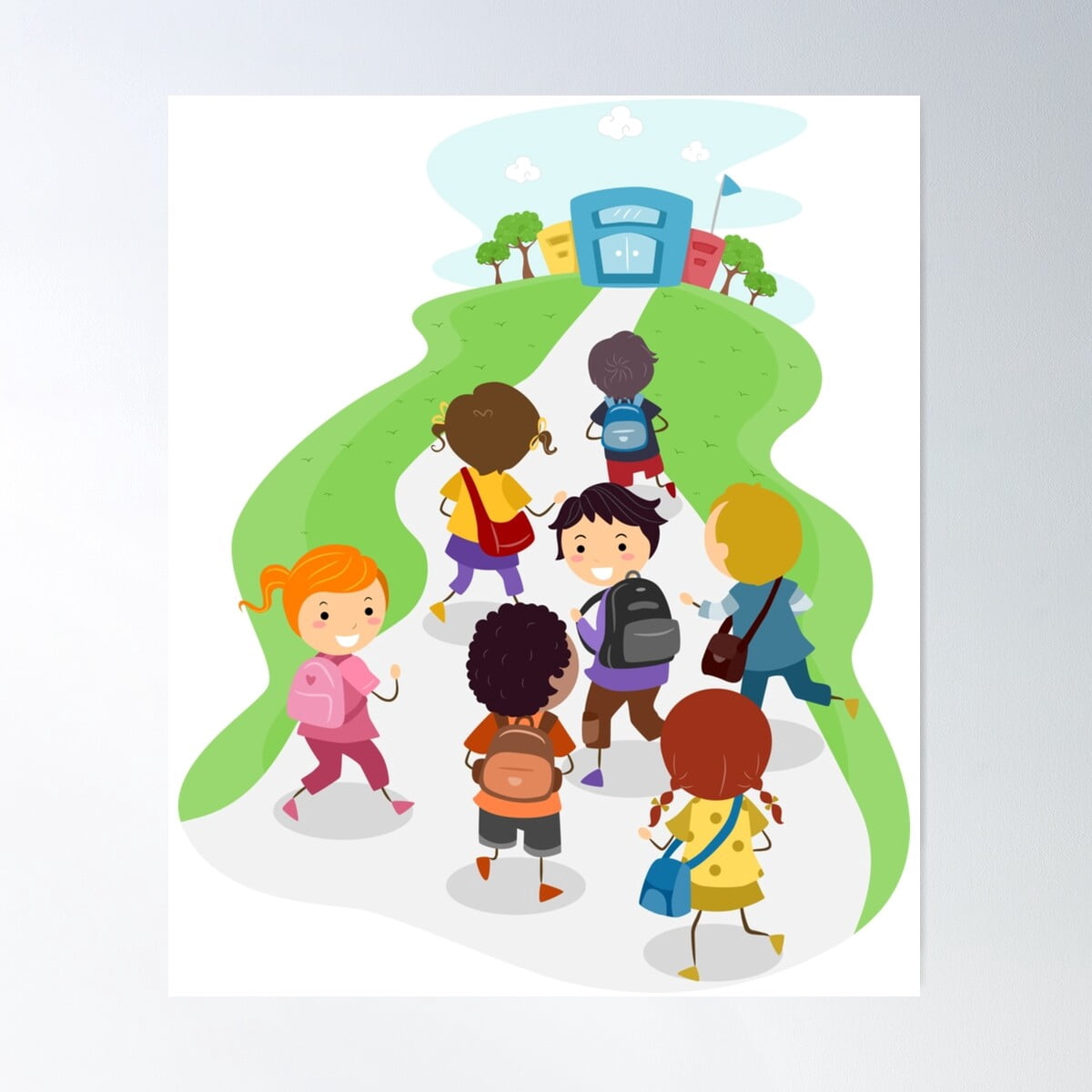 Back To School Poster Wall Art, Modern Wall Decor For Living Room ...