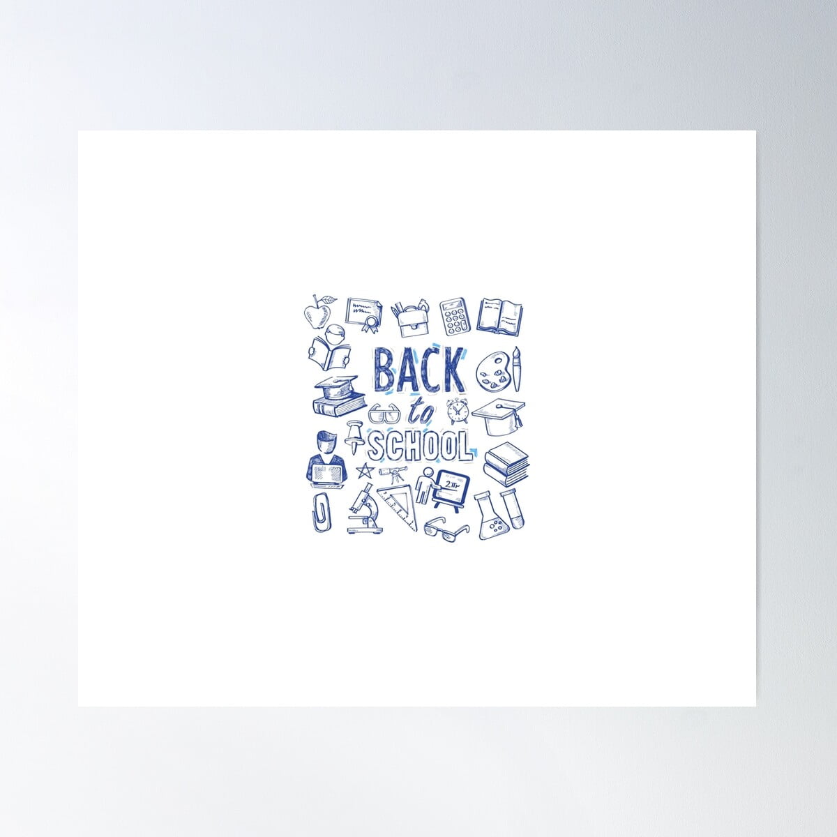 Back To School Poster Wall Art, Modern Wall Decor For Living Room ...