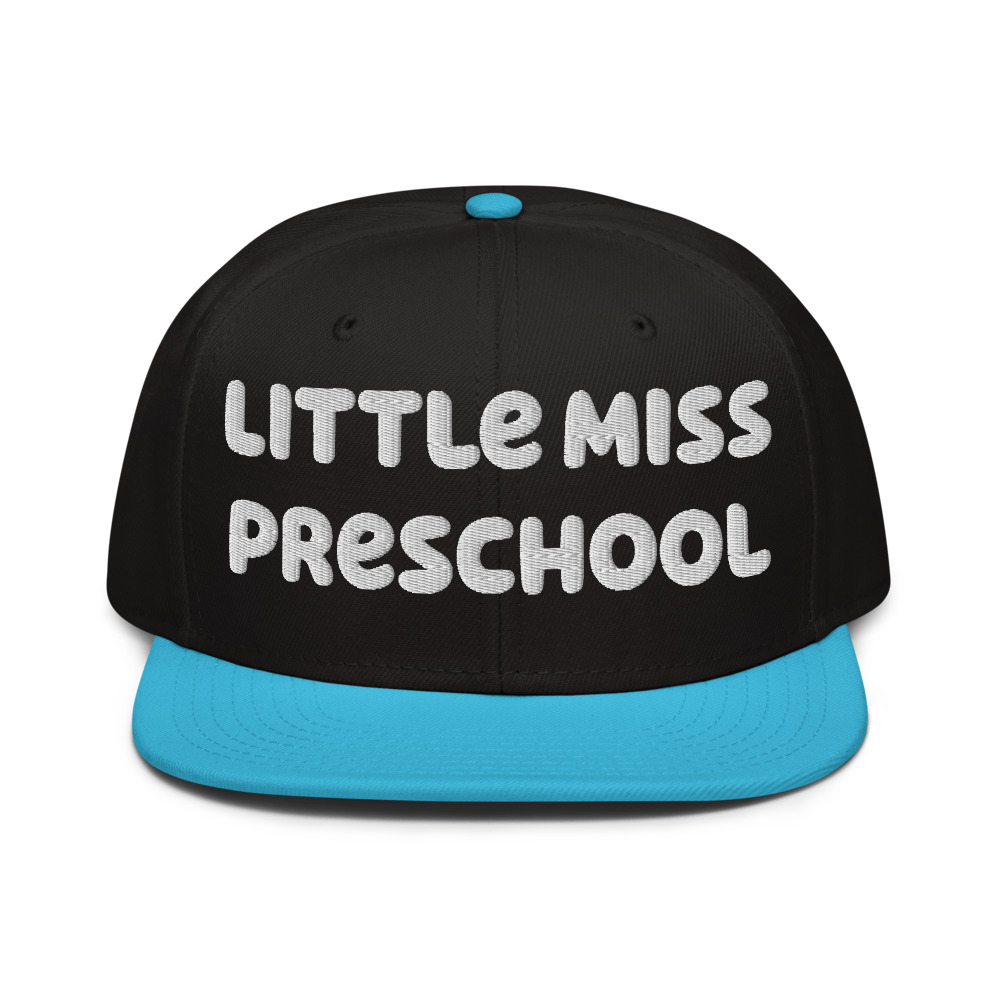 Back To School Pre-K Girls Snapback Hat, Little Miss Preschool ...