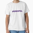 Back To School Principal Red And Blue Colors Faculty T-Shirt - Walmart.com