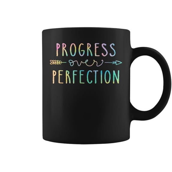 Back To School Progress Over Perfection Motivational Gifts Coffee Mugs ...