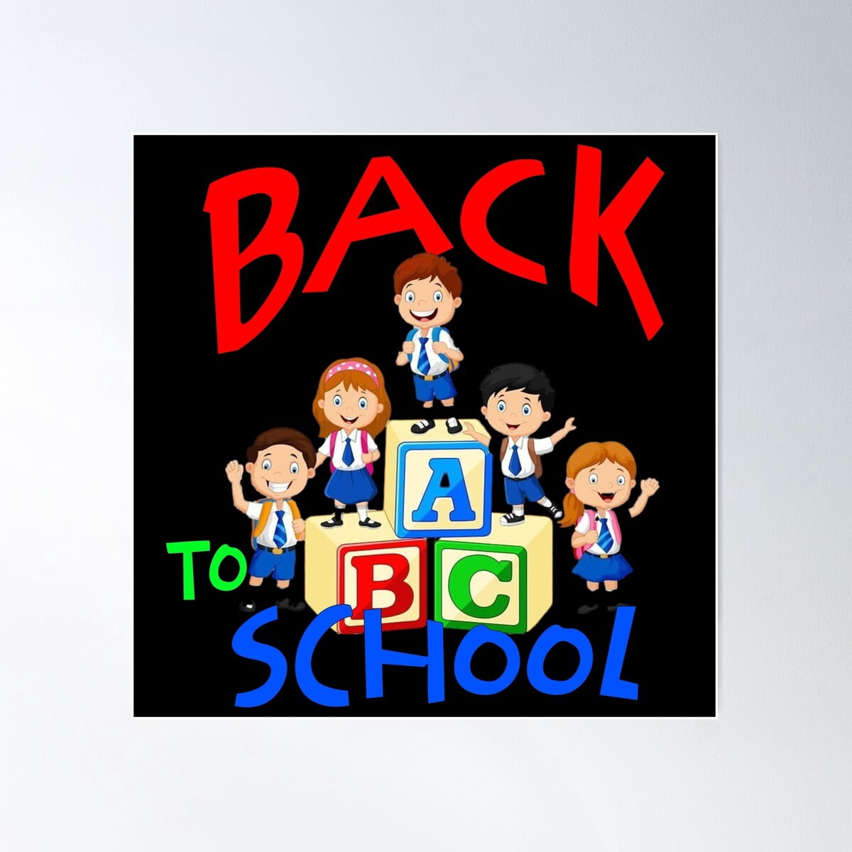 Back To School: Ready To Rule The School Poster Wall Art, Modern Wall ...