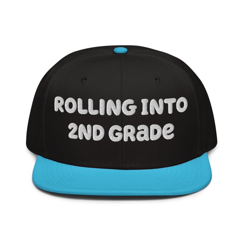 Back To School Roller Skate Snapback Hat, Rolling Into Second 2nd Grade ...