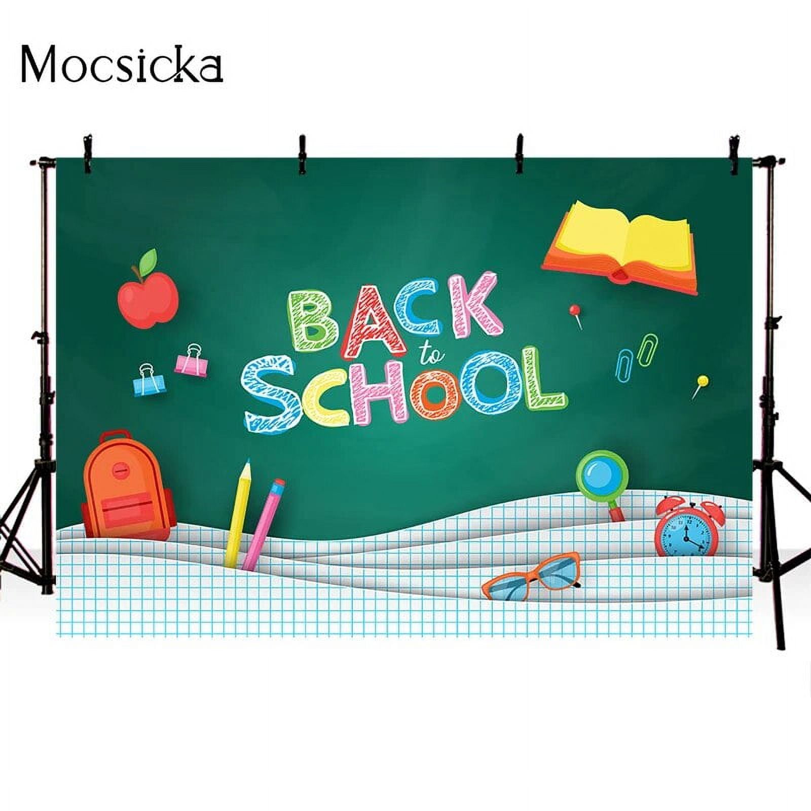 Back To School Season Photography Background Pencil Textbook Green ...