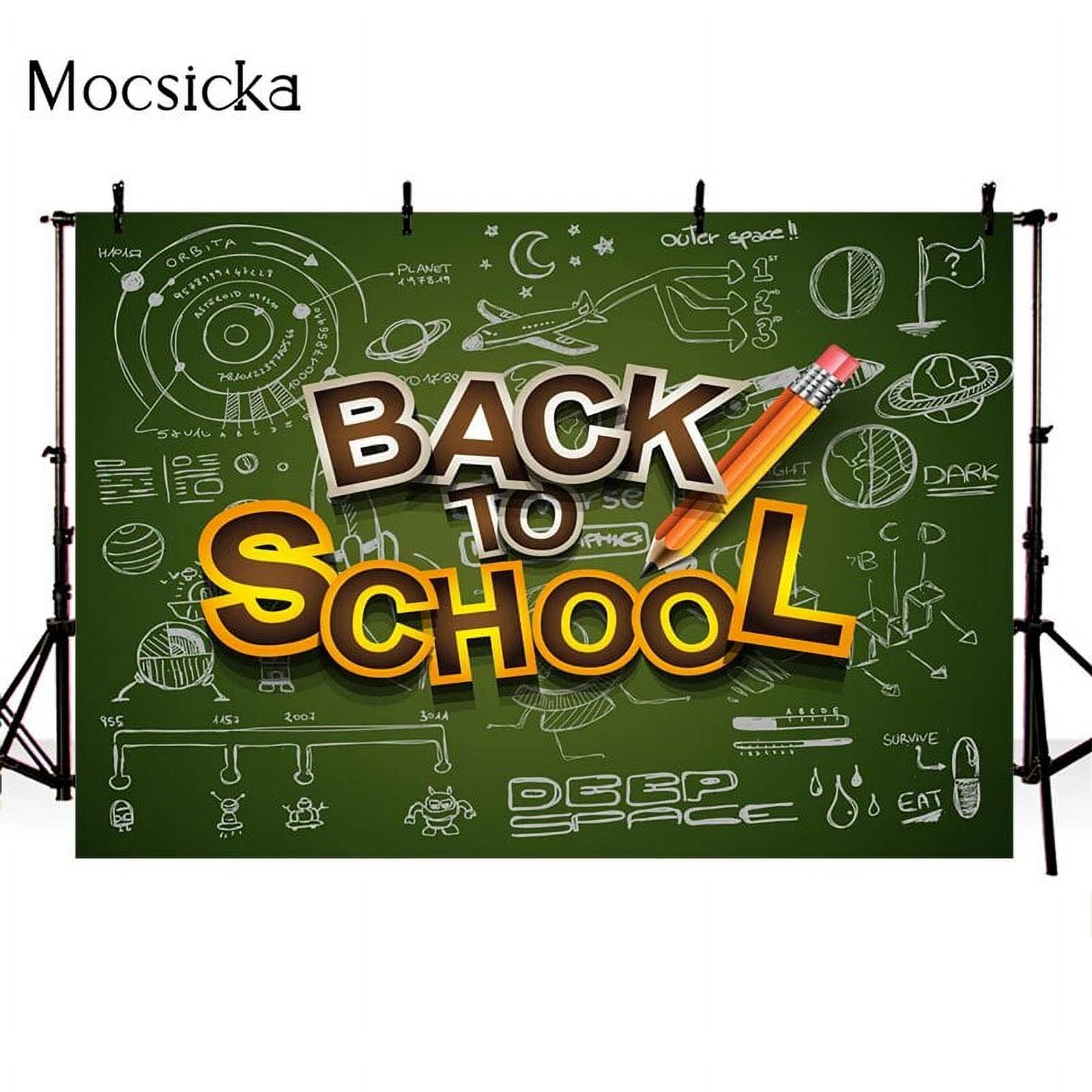 Back To School Season Photography Background Pencil Textbook Green ...