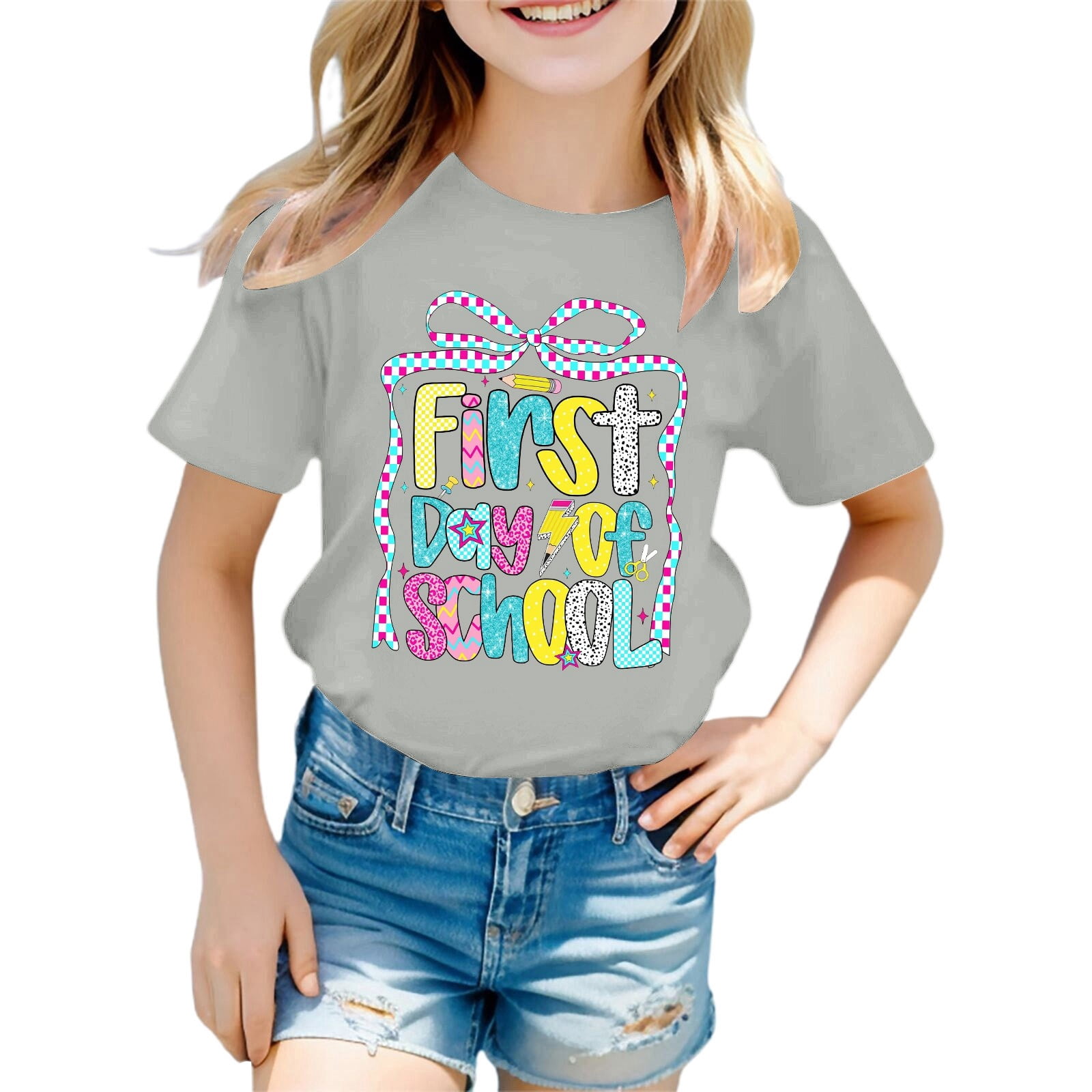 Back To School Shirt Boys Kids Kindergarten Here I Come Fashion Short ...