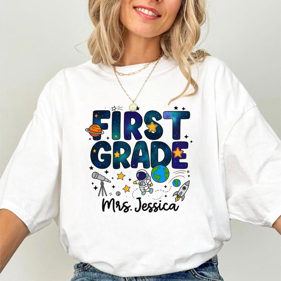 Back To School Shirt, First Day of School Shirt, Outer Space Theme ...