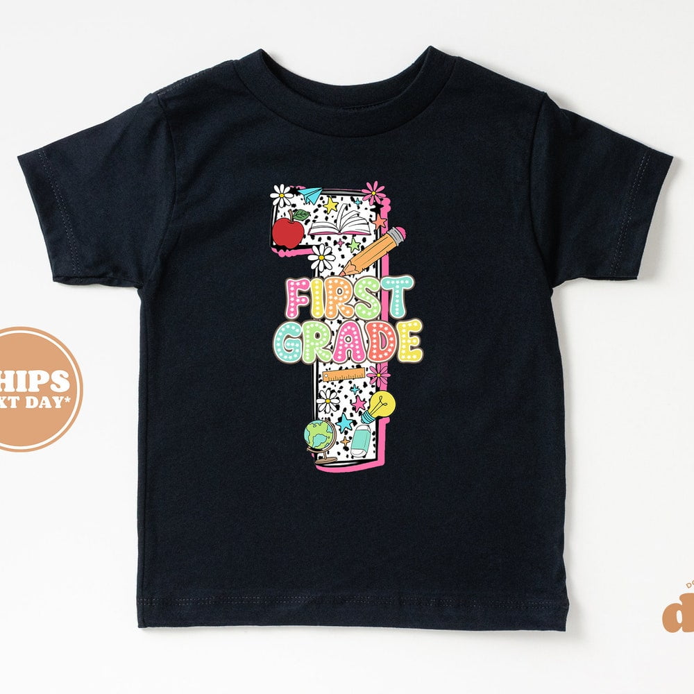 Back To School Shirt - First Grade Kids Shirt - First Day Of School ...