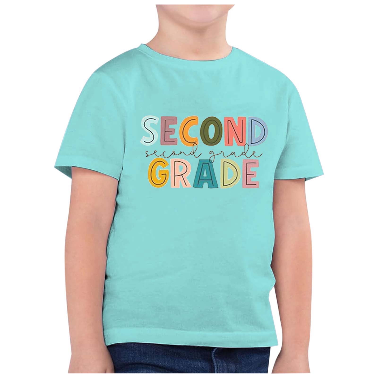 Back To School Shirt Kids Hello Kindergarten Fashion Short Sleeve ...