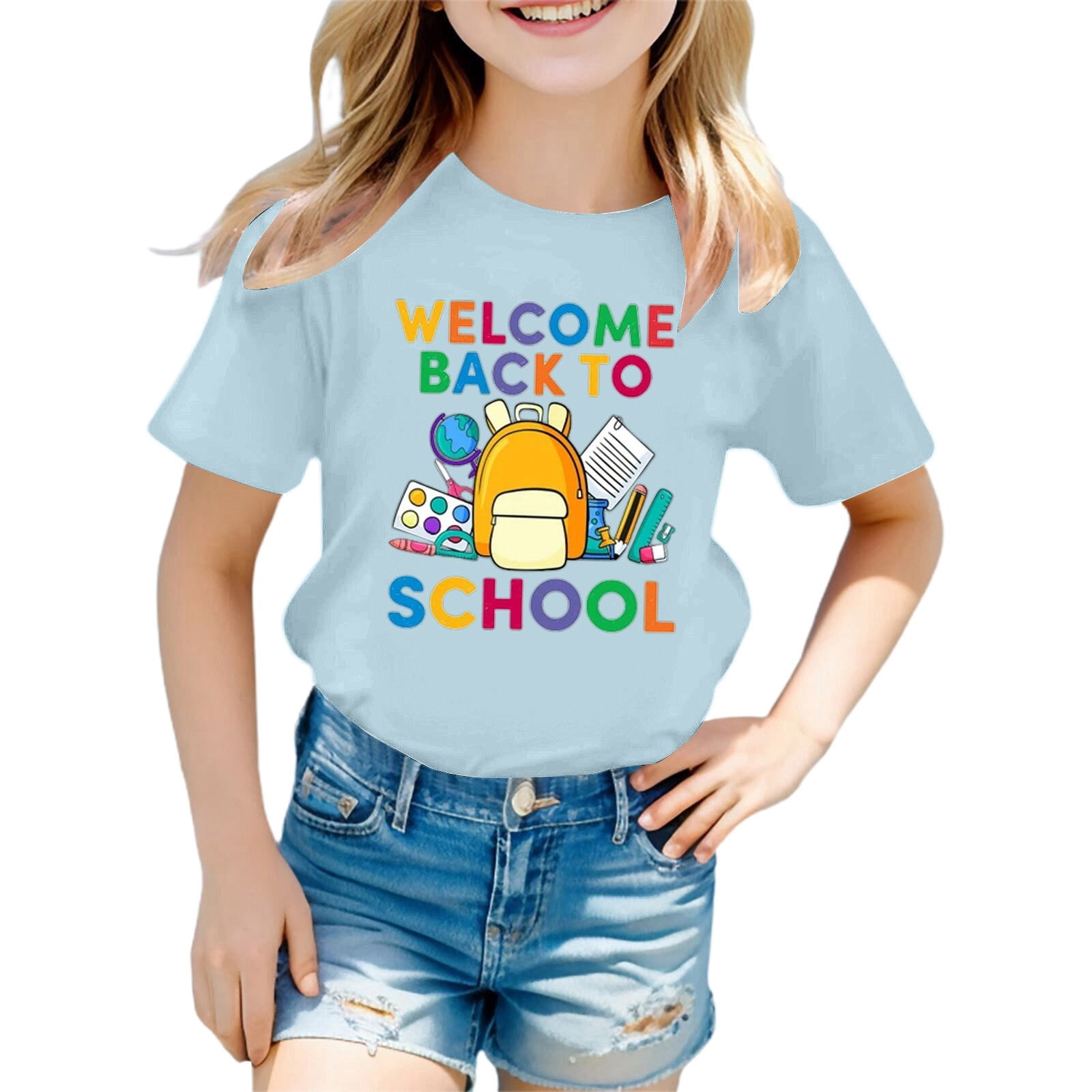 Back To School Shirt Kids Kindergarten Pre K First Grade Classic Short ...