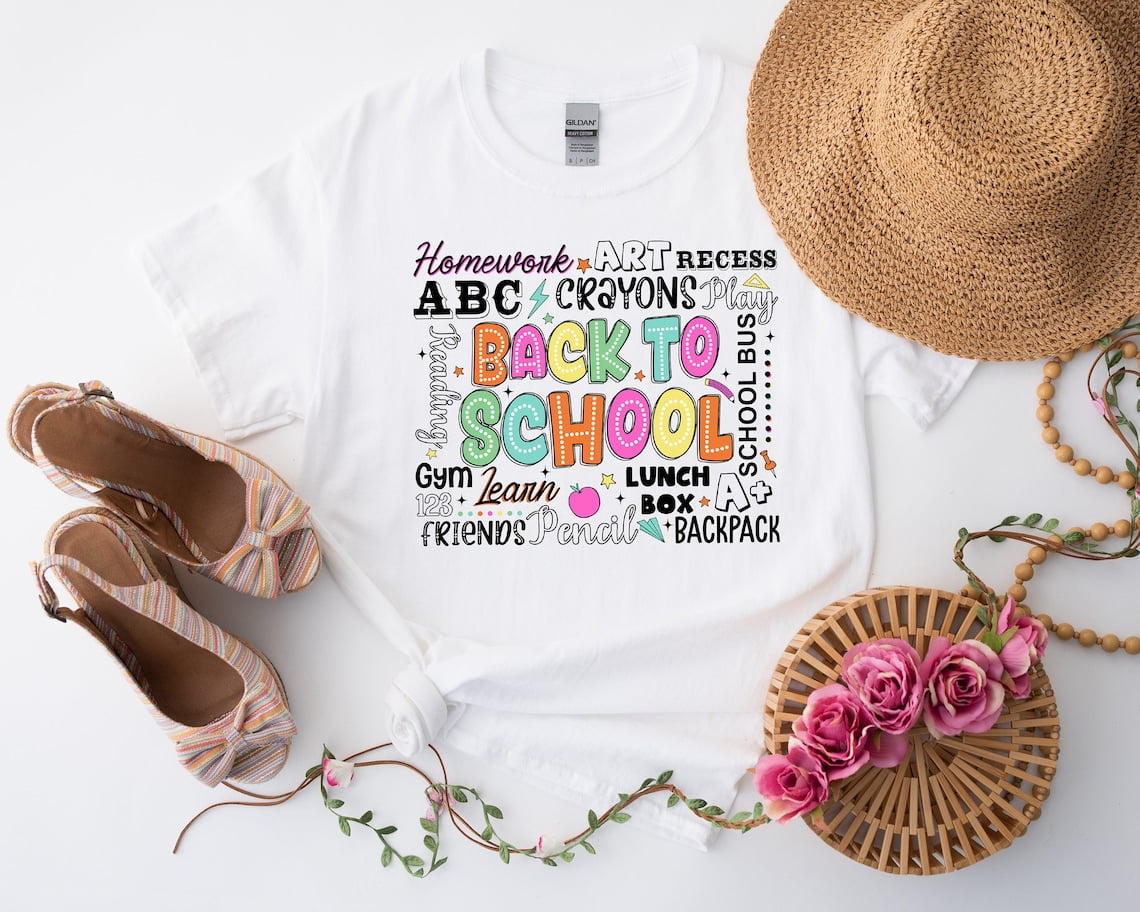 Back To School Teacher Kindergarten First Grade Team T-Shirt - All Size ...