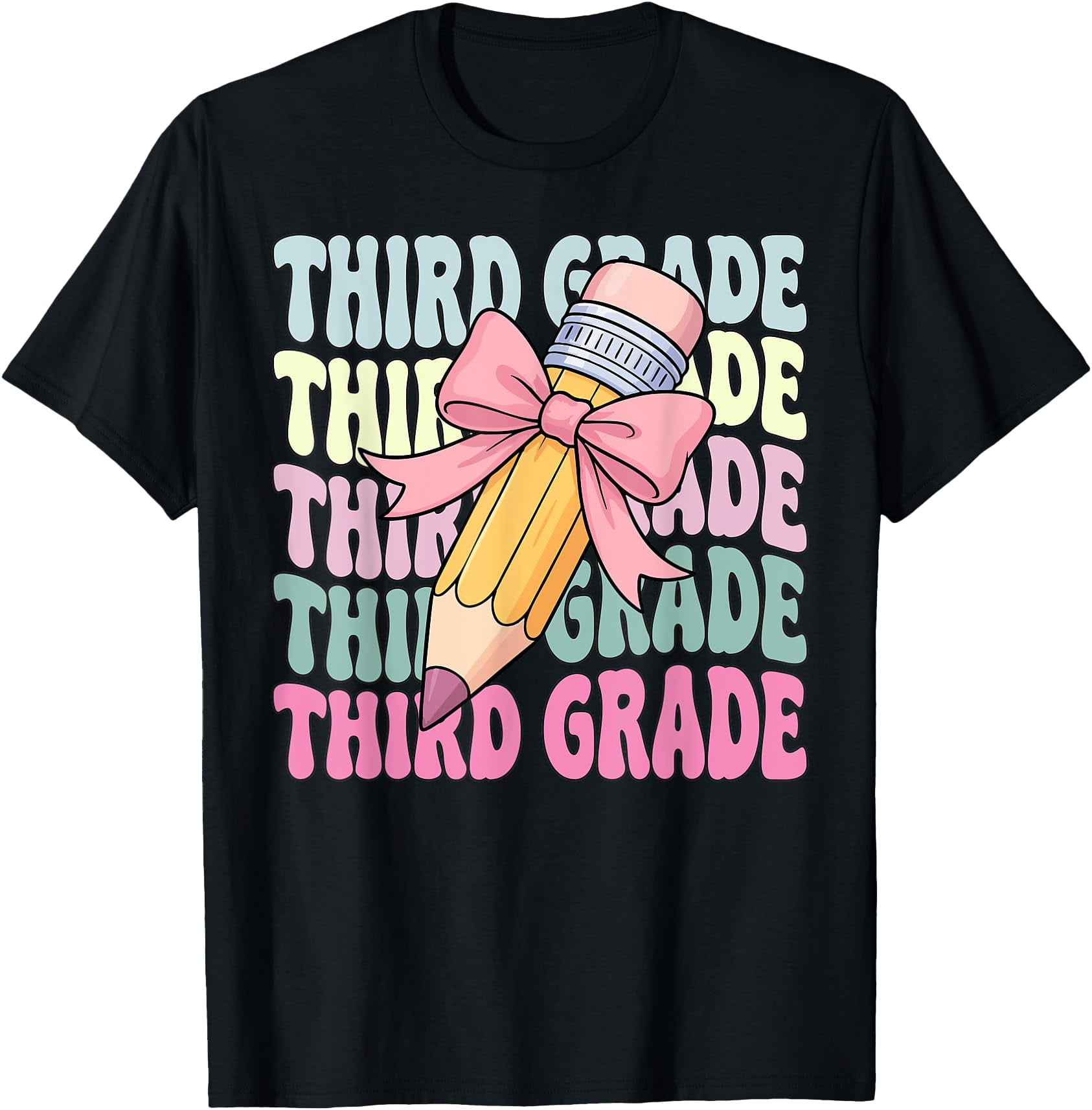 Back To School Third Grade Coquette First Day Of 3Rd Grade T-Shirt ...