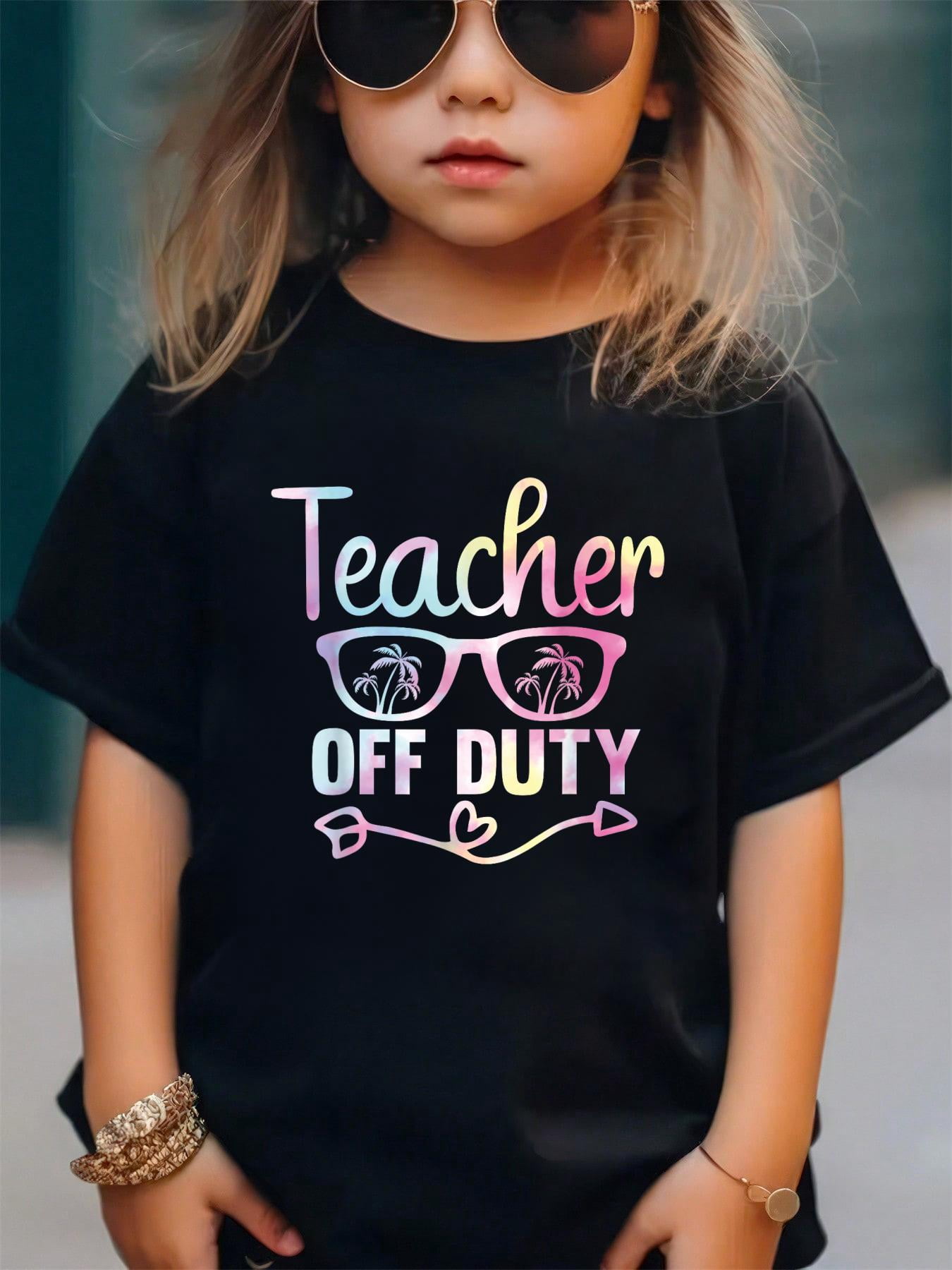 Back To School Tie Rainbow Physical Education Duty Teacher Kids T-Shirt ...