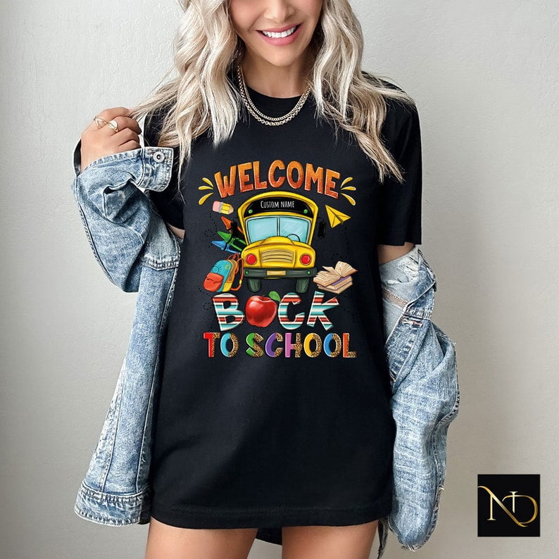 Back To School Toddler Tee, First Day Of School Shirt, Welcome Back To ...