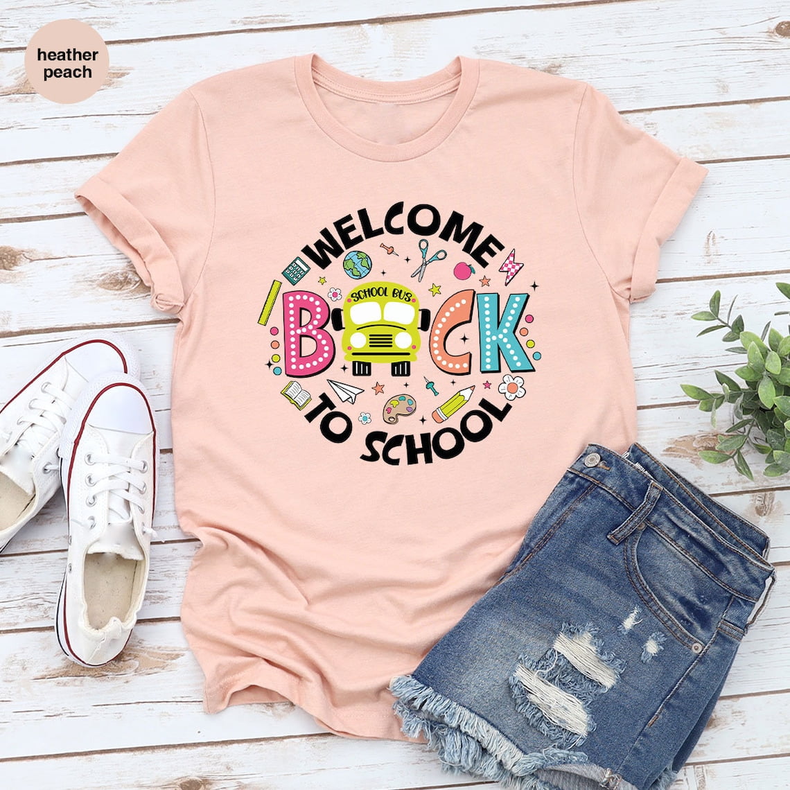 Back To School Toddler Tee, School Bus Graphic Tees, Kids Back To ...