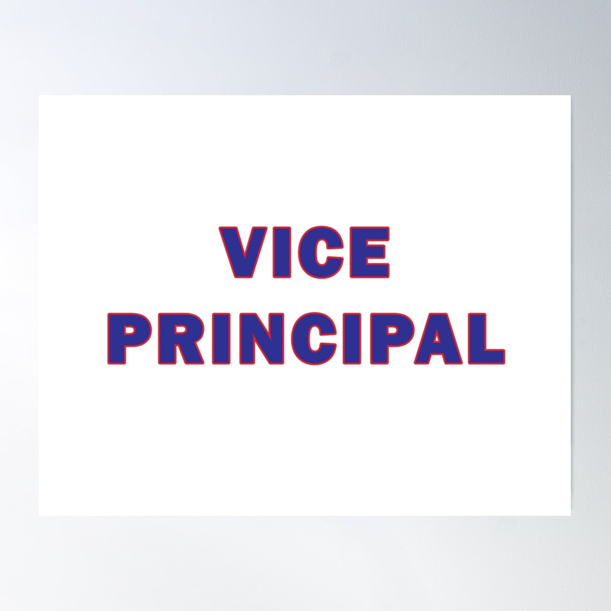 Back To School - Vice Principal - Red And Blue School Colors Faculty ...