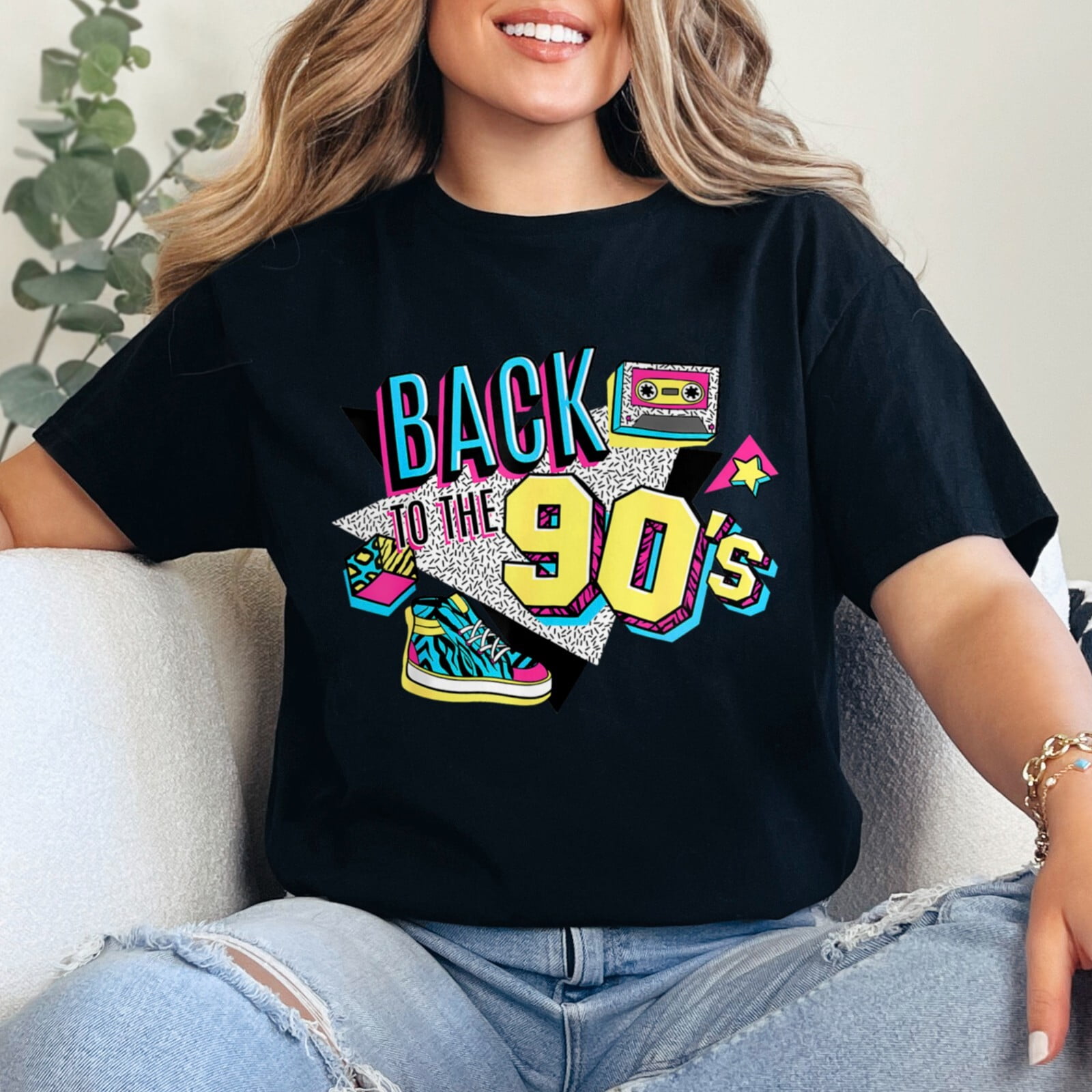 Back To The 1990s Vintage Retro Nostalgia Party T-shirt - Walmart.com
