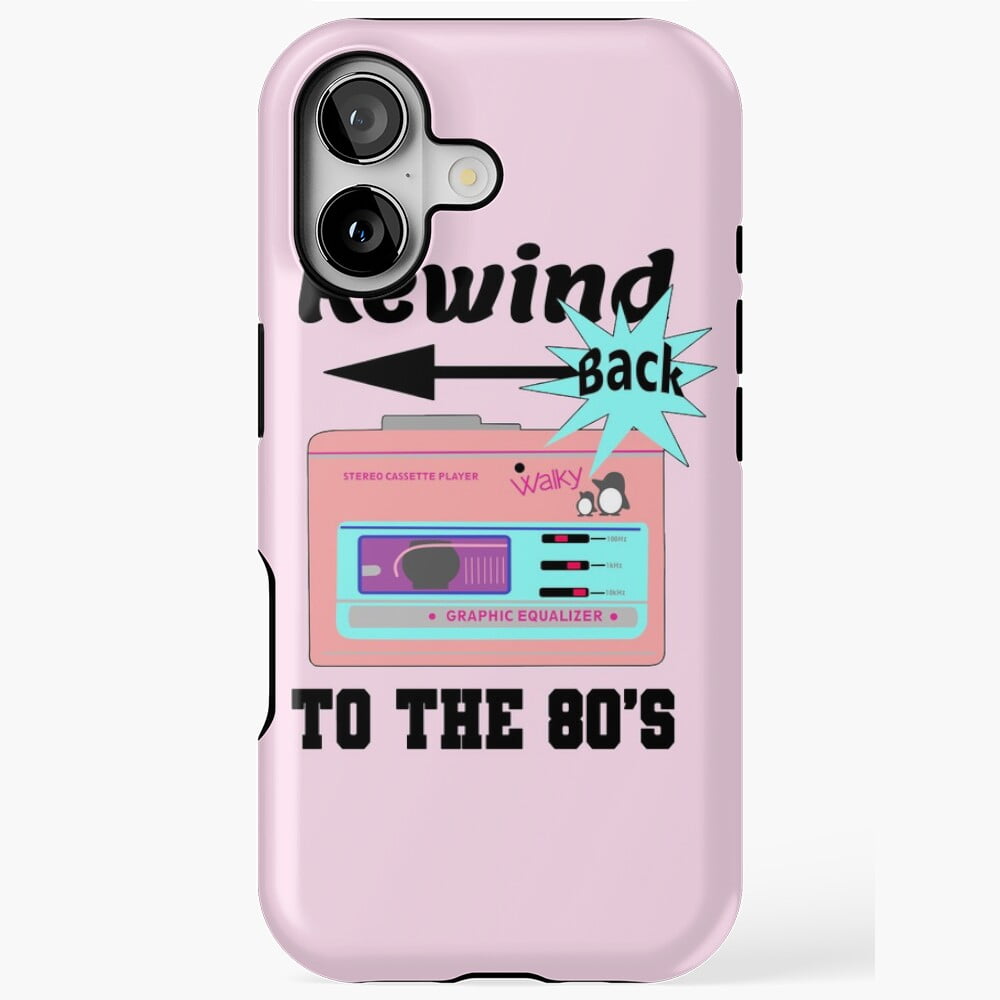 Back To The 80's Pink Walkman Music Retro Nostalgia Tough Case with ...