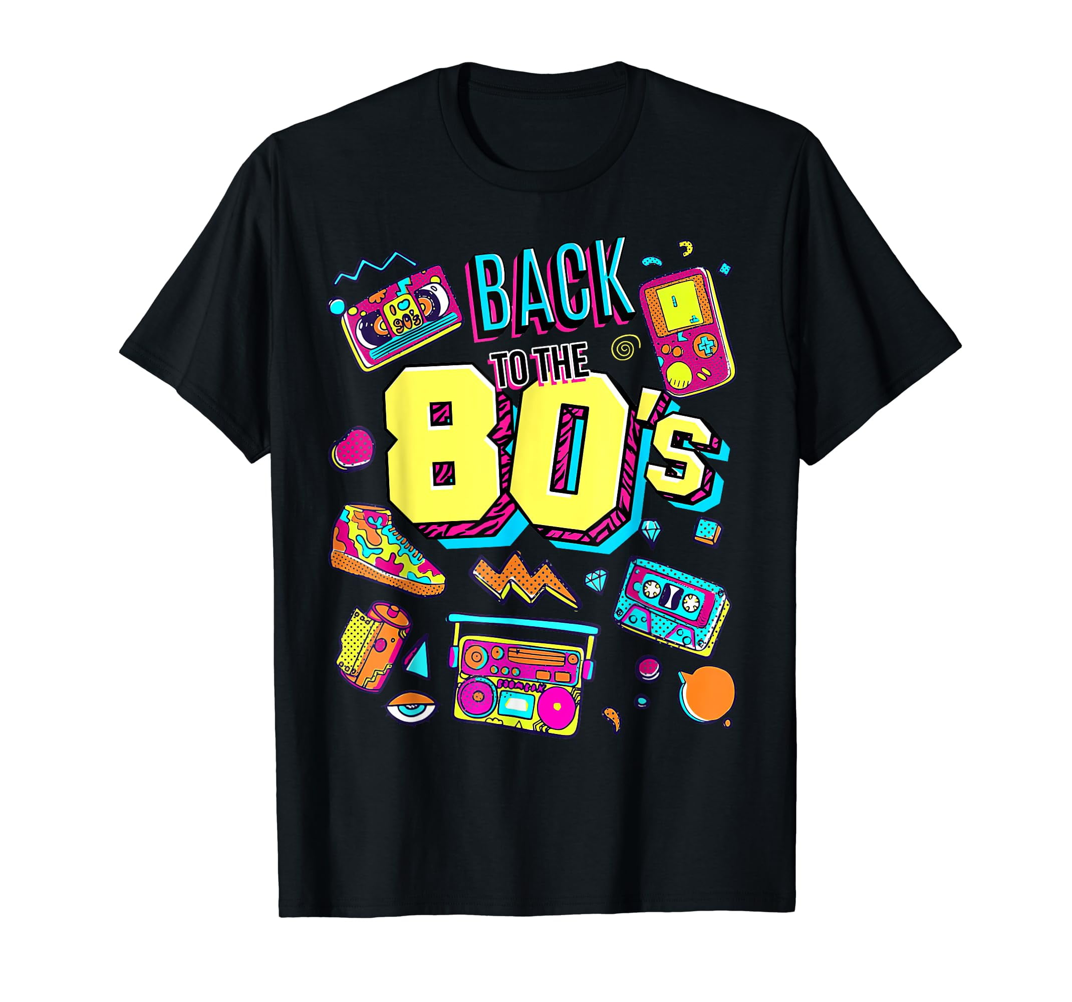 Back To The 80s Costume Party Retro T-Shirt - Walmart.com