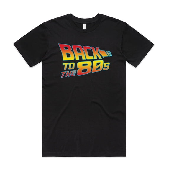 Back To The 80s T-shirt Tee Funny Retro TV Film Gift 80's Fancy Dress ...