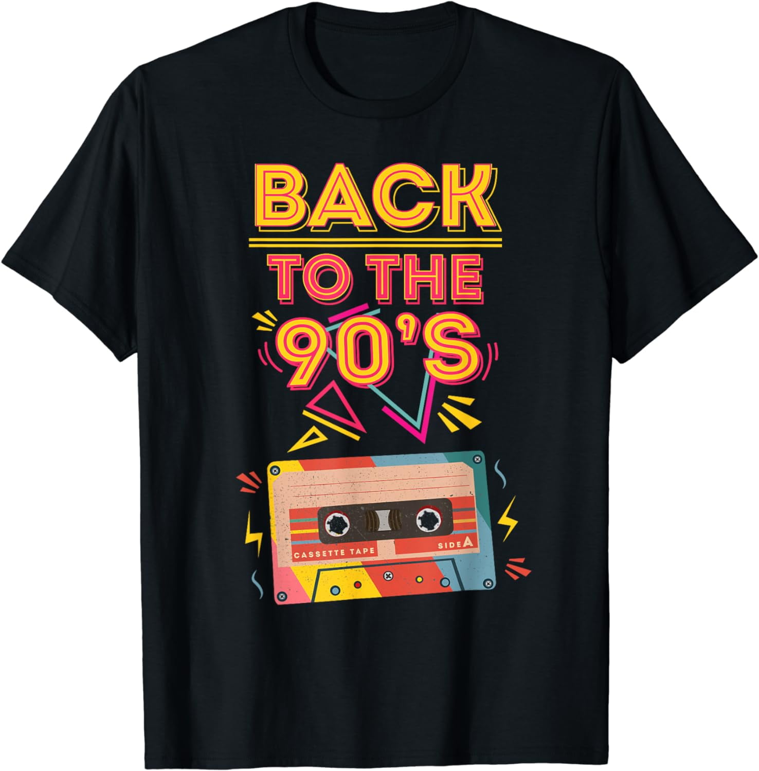 Back To The 90s Fashion Outfit Cassette Costume Attire 90s T-Shirt ...