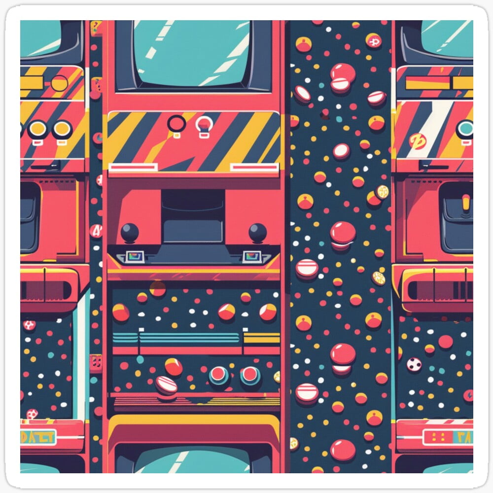 Back To The Arcade Sticker Kir-5521 - Walmart.com